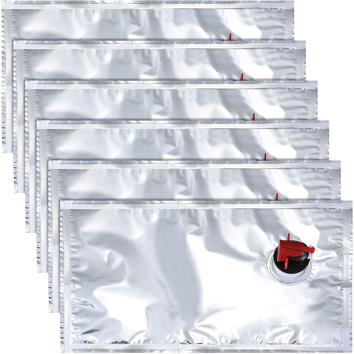 6 Pieces Wine Purse Refill Bags Refill Bladders Reusable Refillable ...