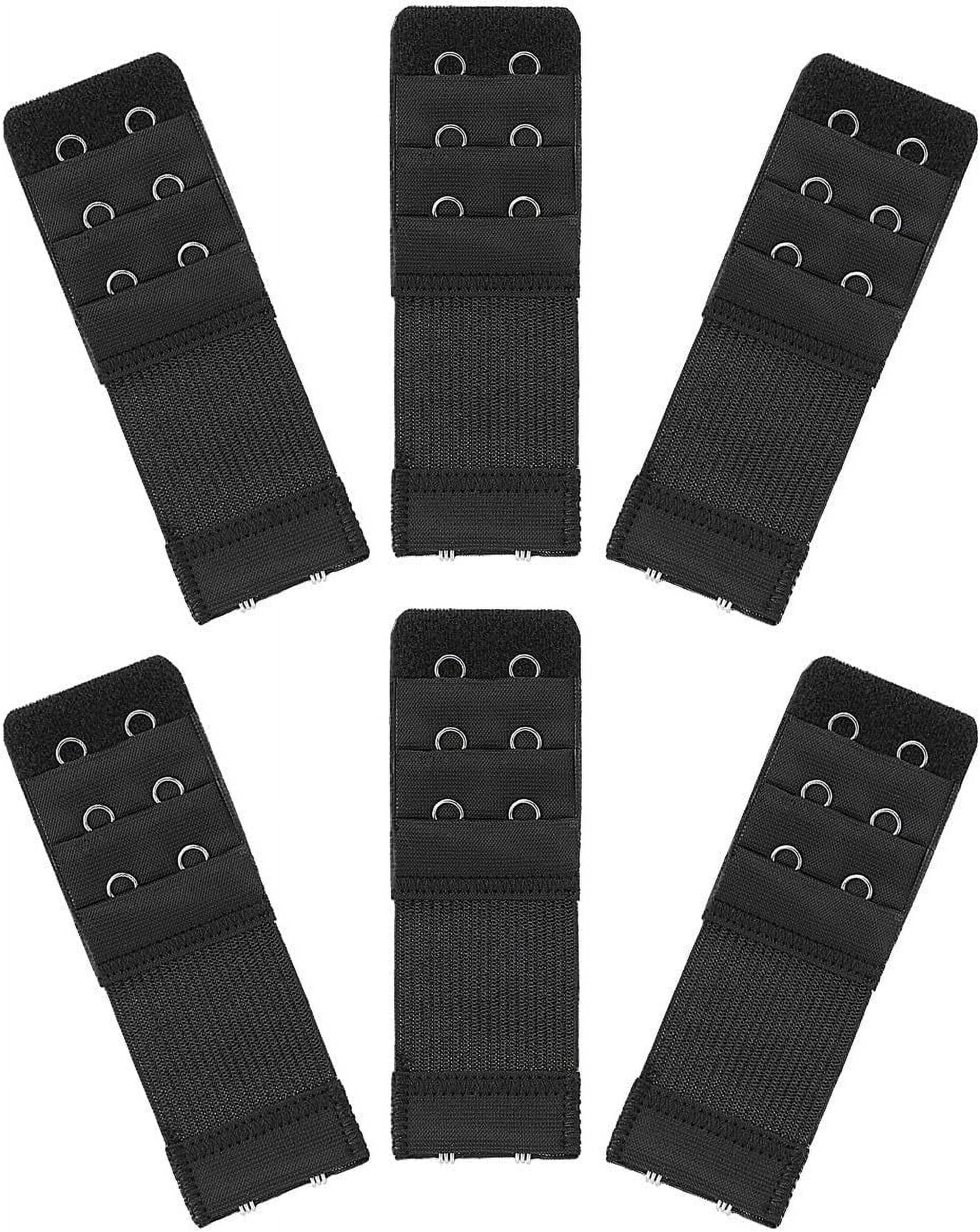 6 Pieces Women's Soft Comfortable Elastic Bra Extenders Bra Extension ...