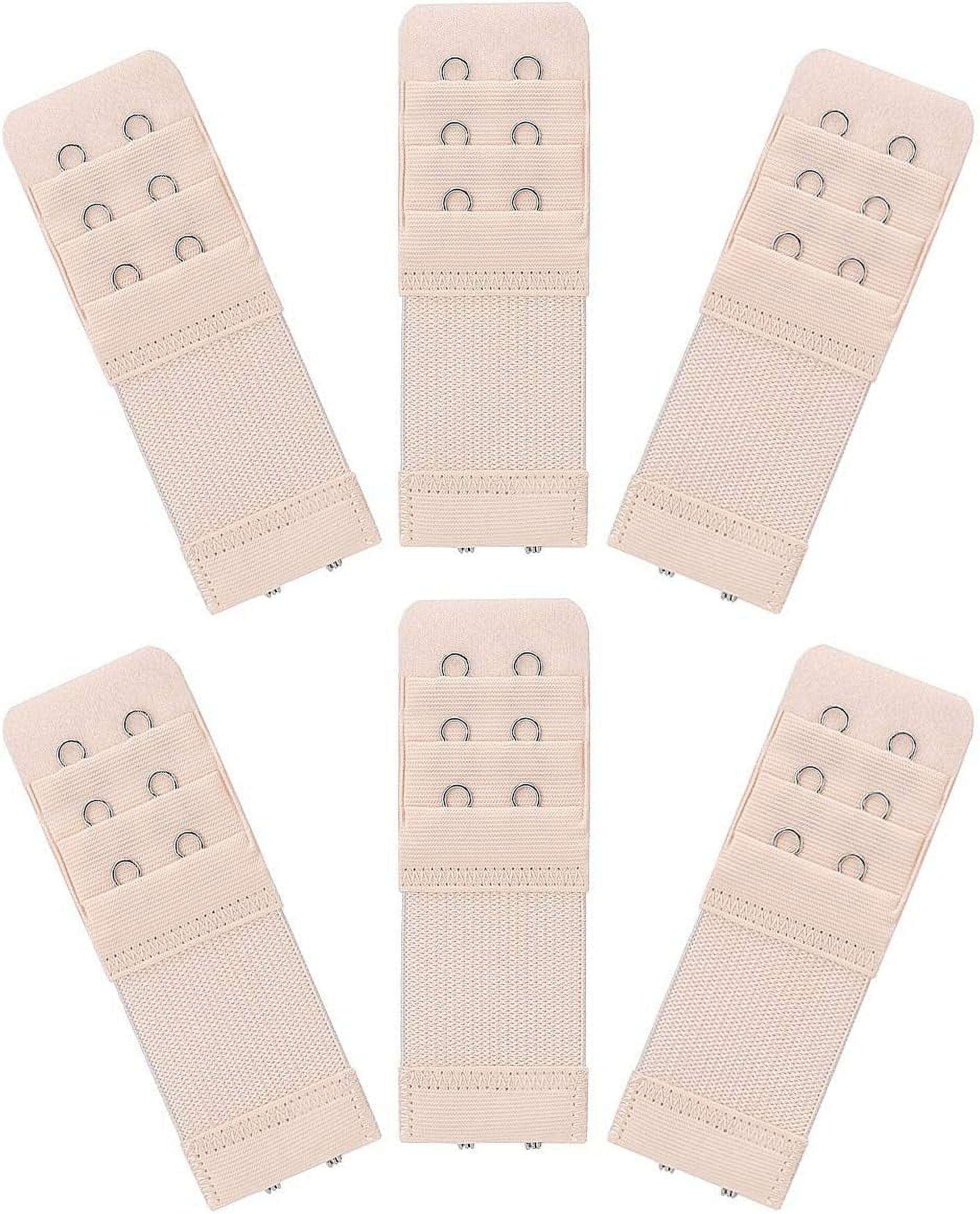 6 Pieces Women's Soft Comfortable Elastic Bra Extenders Bra Extension ...