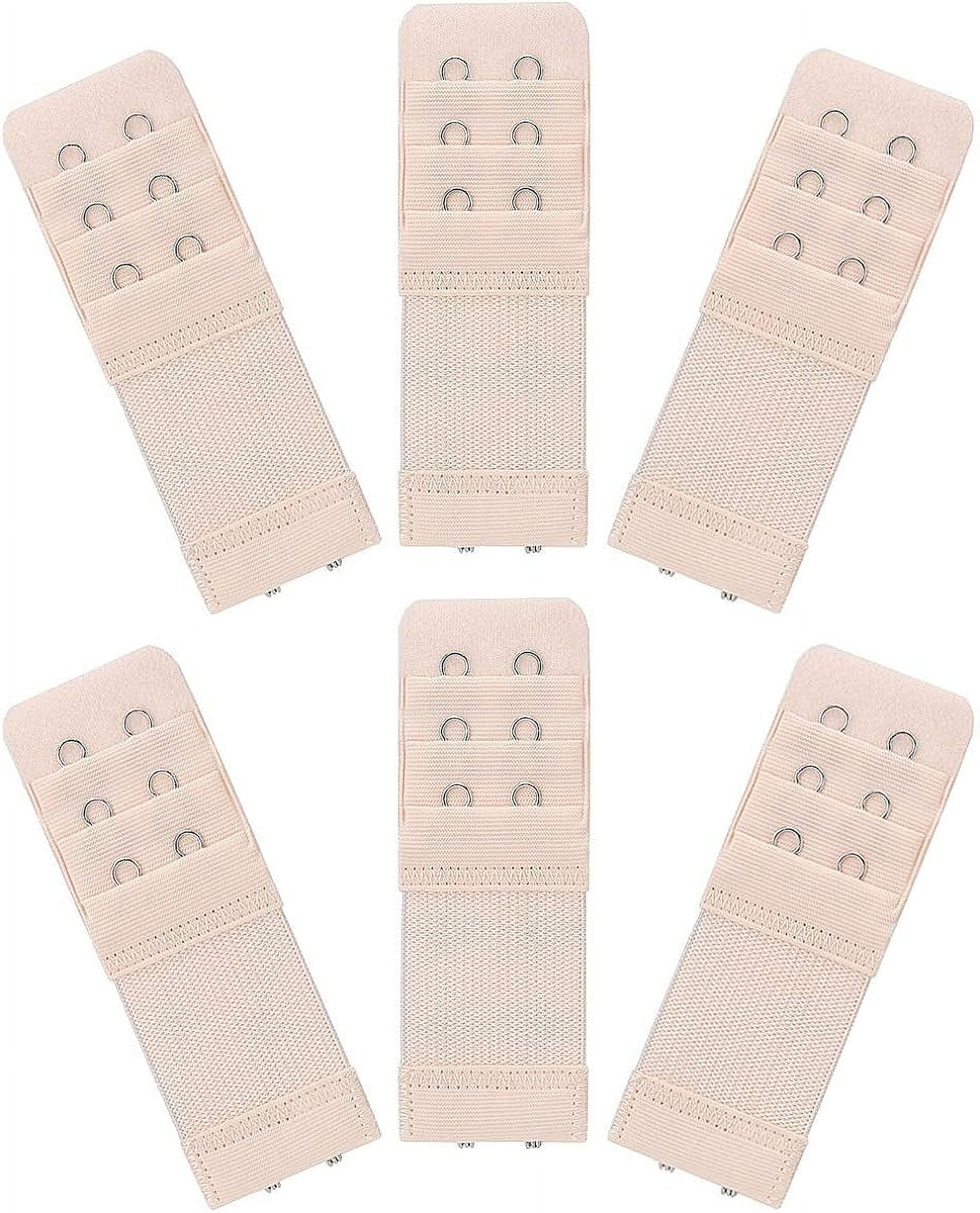 6 Pieces Women's Soft Comfortable Elastic Bra Extenders Bra Extension ...