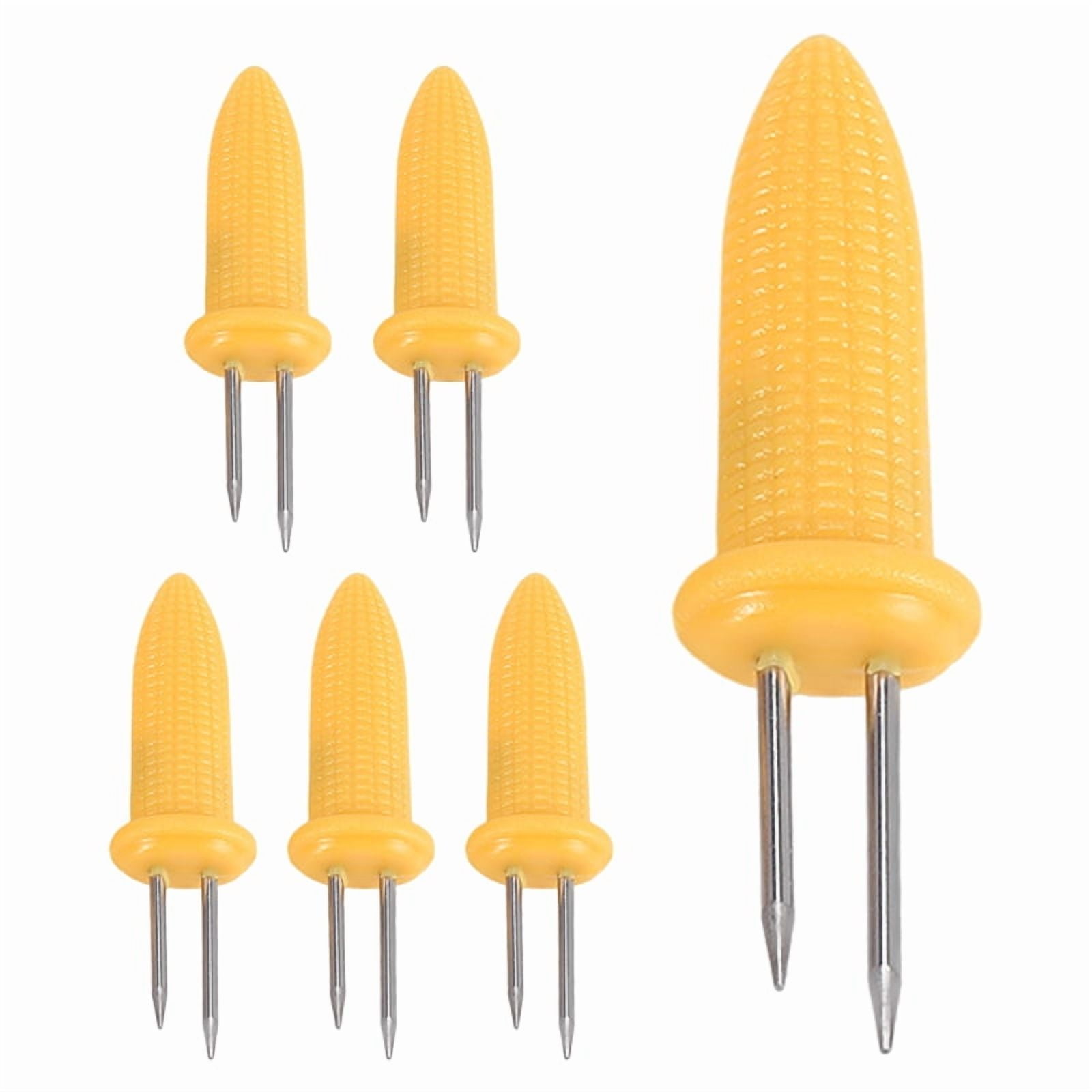 6 Pieces of Corn Rack Corn on the Cob Stainless Steel Corn Rack Fork ...