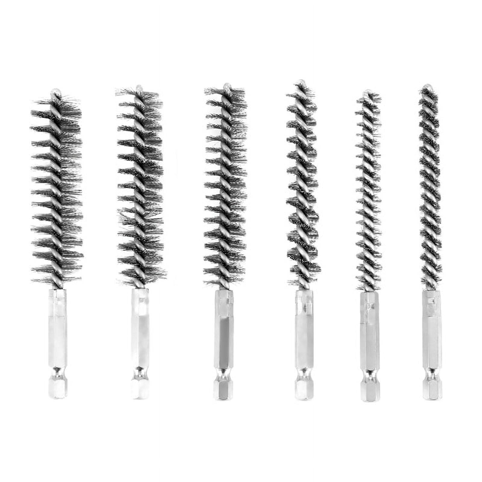 6 Pieces of Drilling Brushes, Twisted Wire Stainless Steel Cleaning ...