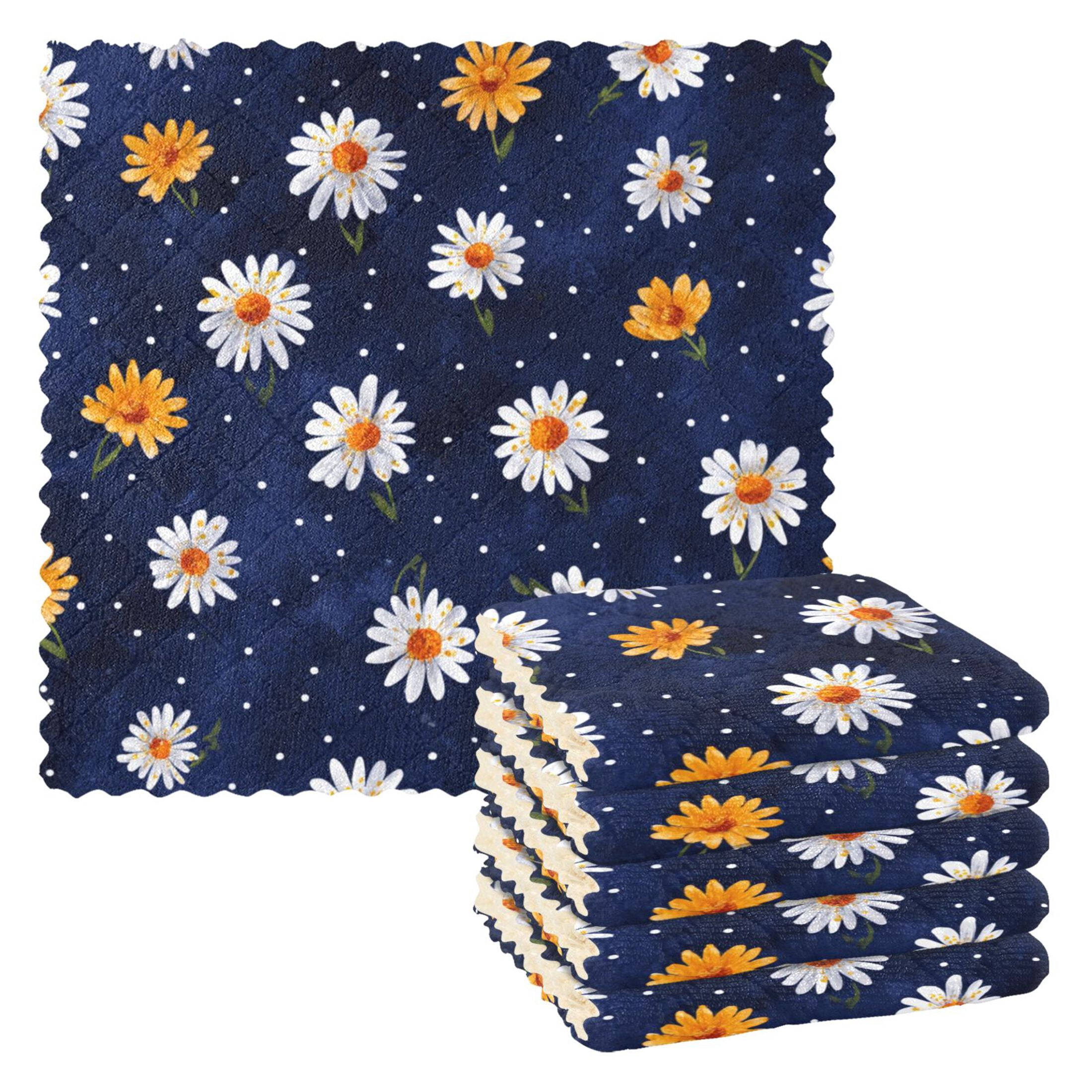 6 Pieces of Kitchen Towels 11x11Inch Kitchen Dish Cloths Kitchen Dish ...
