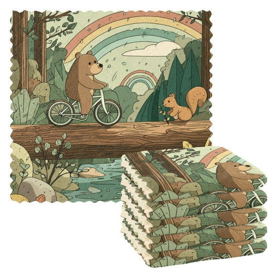 6 Pieces of Kitchen Towels 11x11Inch Kitchen Dish Cloths Kitchen Dish ...