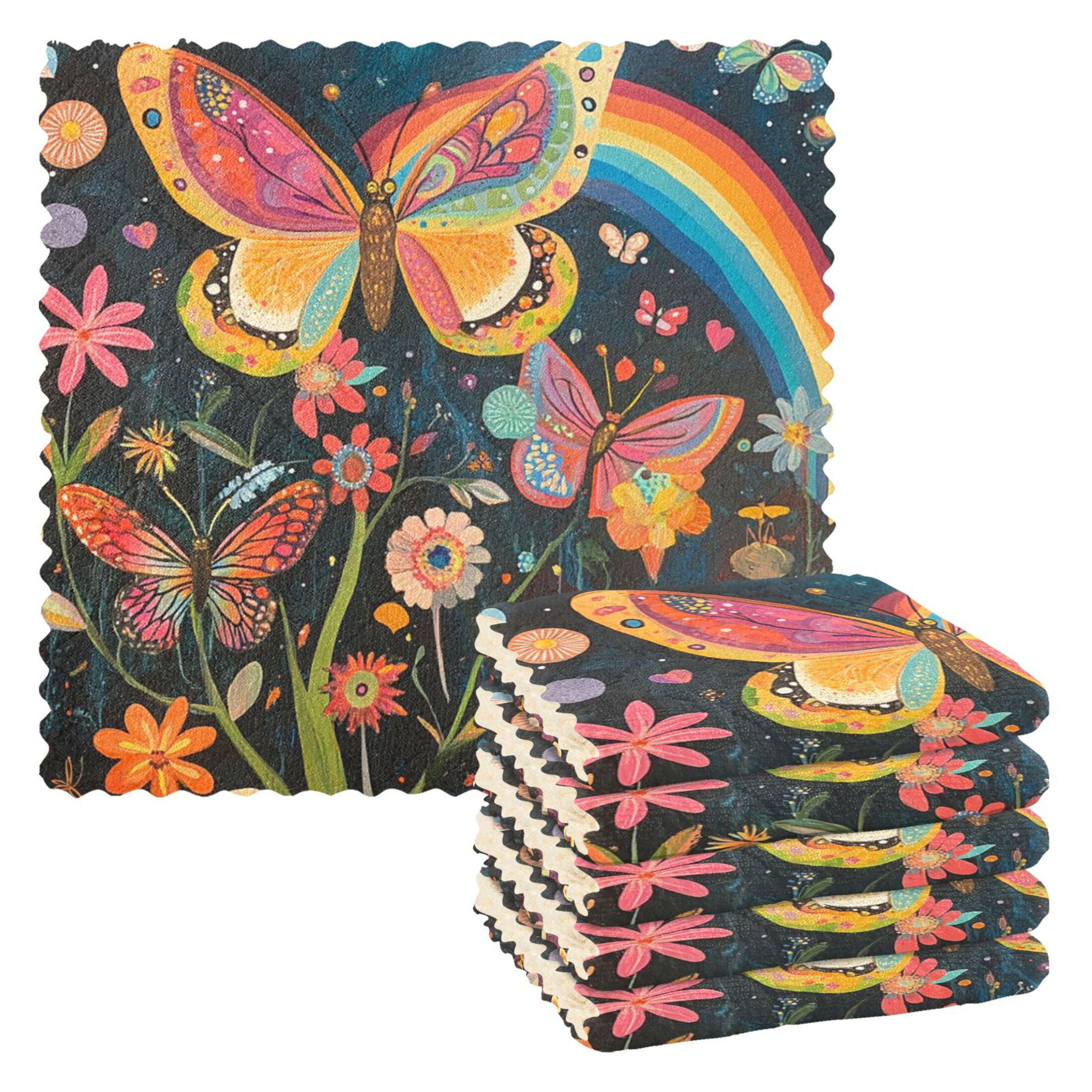 6 Pieces of Kitchen Towels 11x11Inch Kitchen Dish Cloths Kitchen Dish ...