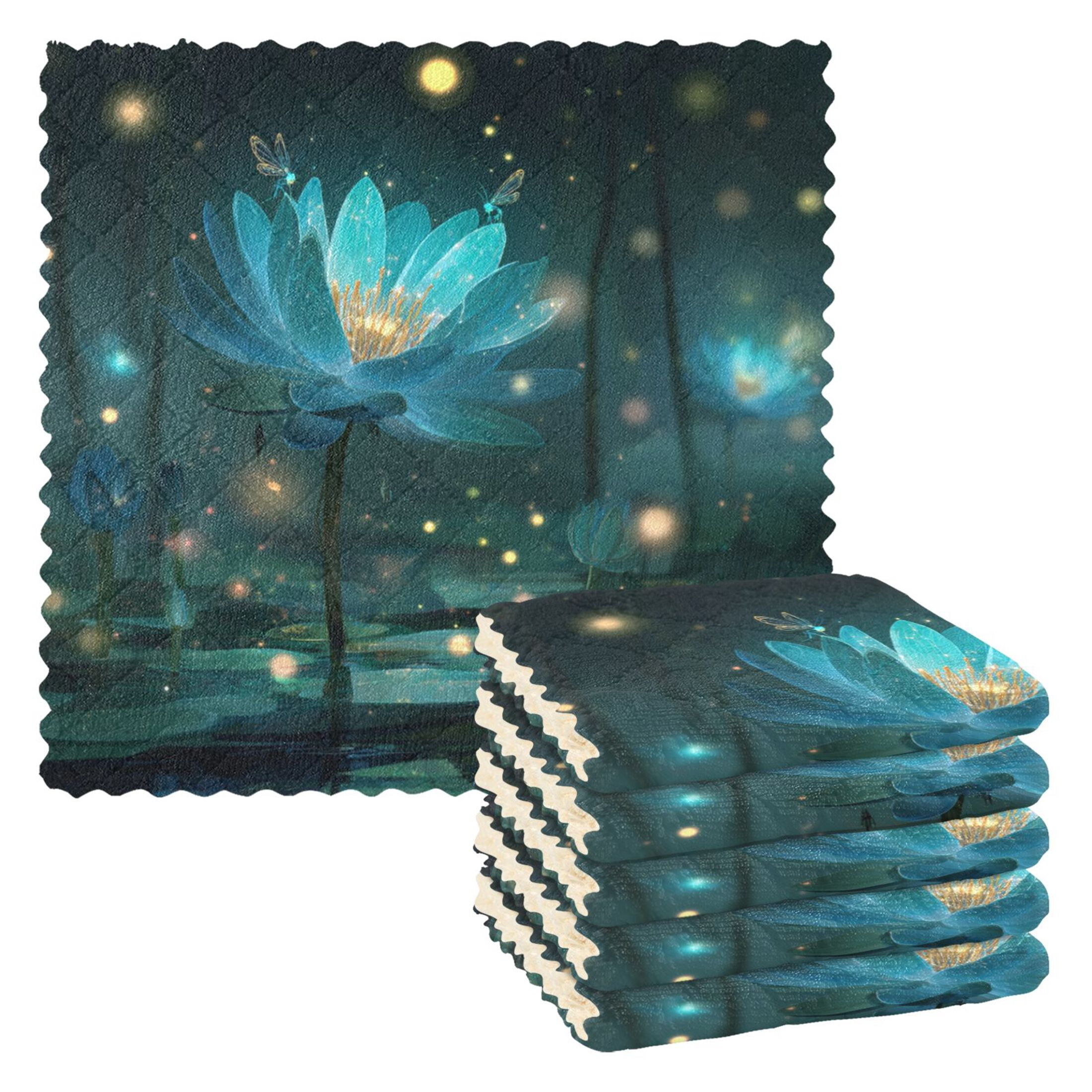 6 Pieces of Kitchen Towels 11x11Inch Kitchen Dish Cloths Kitchen Dish ...