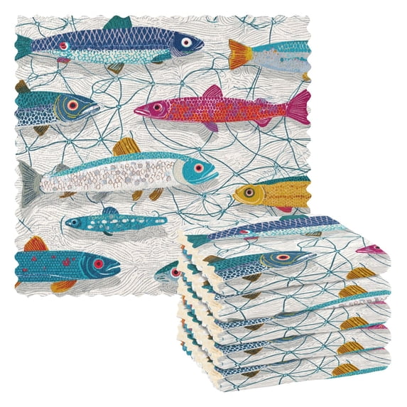 6 Pieces of Kitchen Towels 11x11Inch Kitchen Dish Cloths Kitchen Dish ...