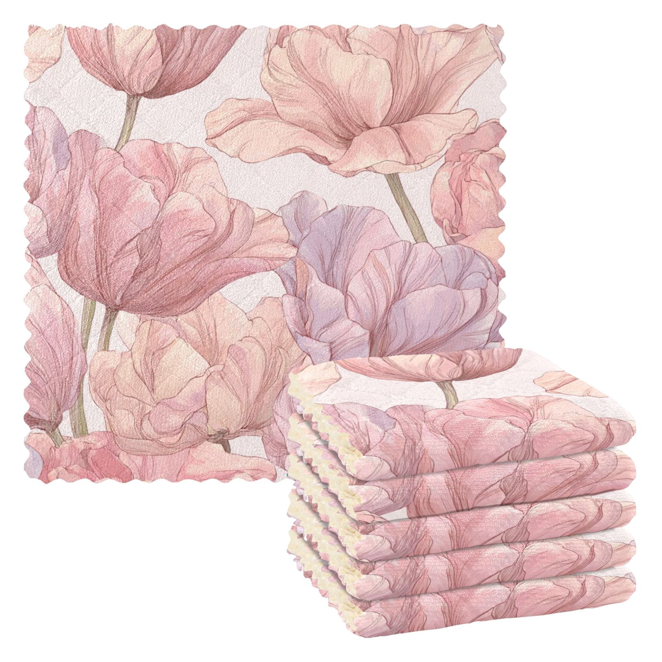 6 Pieces of Kitchen Towels 11x11Inch Kitchen Dish Cloths Kitchen Dish ...