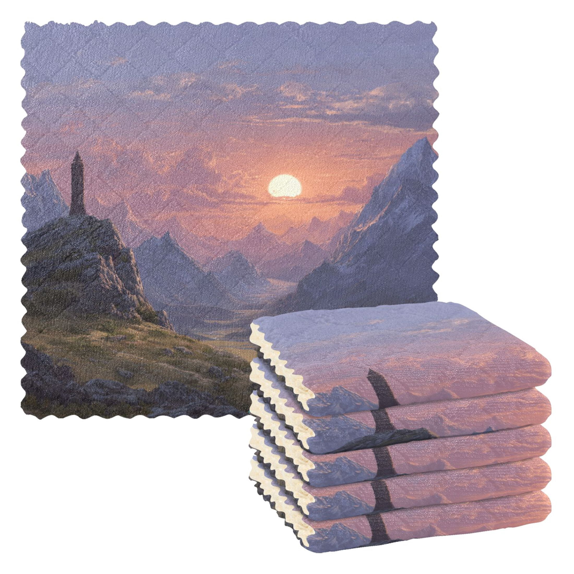 6 Pieces of Kitchen Towels 11x11Inch Kitchen Dish Cloths Kitchen Dish ...