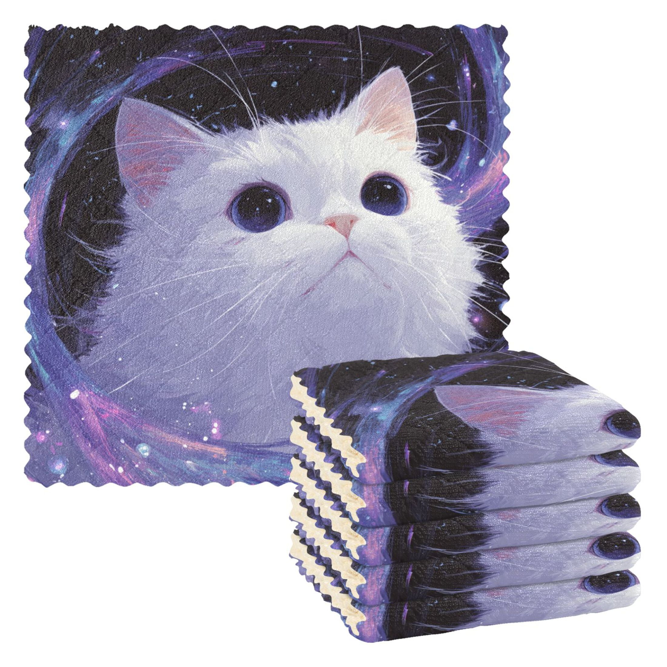 6 Pieces of Kitchen Towels 11x11Inch Kitchen Dish Cloths Kitchen Dish ...