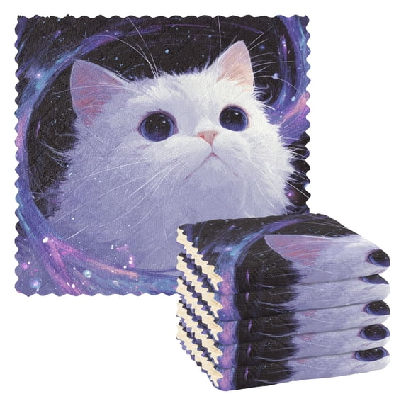 6 Pieces of Kitchen Towels 11x11Inch Kitchen Dish Cloths Kitchen Dish ...