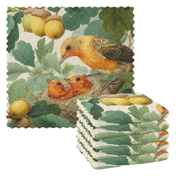 6 Pieces of Kitchen Towels 11x11Inch Kitchen Dish Cloths Kitchen Dish ...