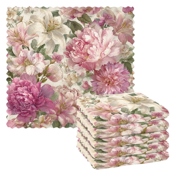 6 Pieces of Kitchen Towels 11x11Inch Kitchen Dish Cloths Kitchen Dish ...