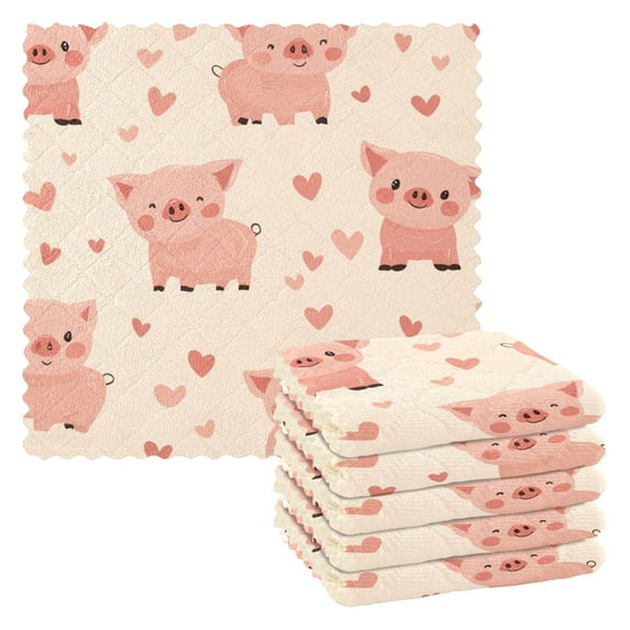 6 Pieces of Kitchen Towels 11x11Inch Kitchen Dish Cloths Kitchen Dish ...