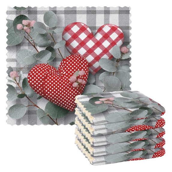 6 Pieces of Kitchen Towels 11x11Inch Kitchen Dish Cloths Kitchen Dish ...