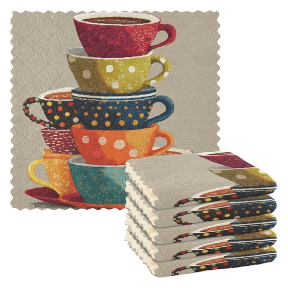 6 Pieces of Kitchen Towels 11x11Inch Kitchen Dish Cloths Kitchen Dish ...
