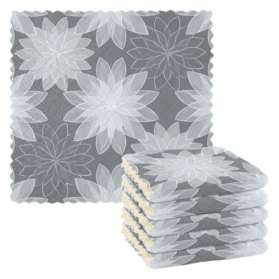 6 Pieces of Kitchen Towels 11x11Inch Kitchen Dish Cloths Kitchen Dish ...