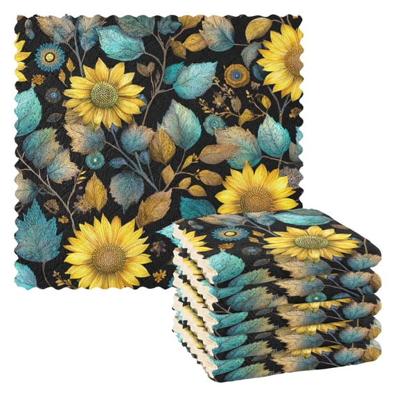 6 Pieces of Kitchen Towels 11x11Inch Kitchen Dish Cloths Kitchen Dish ...