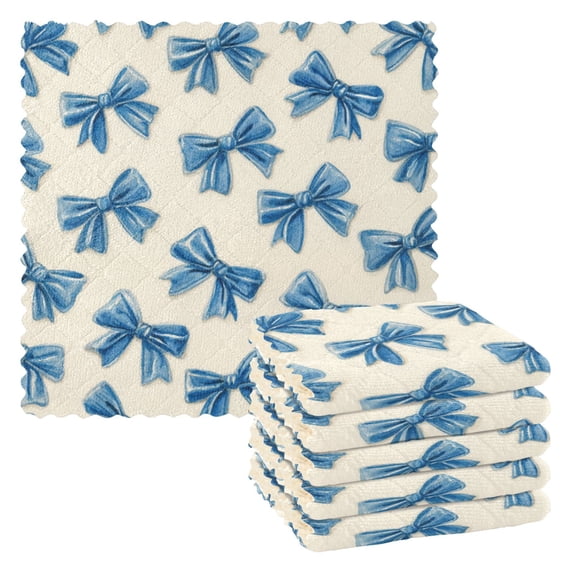 6 Pieces of Kitchen Towels Ultra Soft Absorbent Quick Drying Dish ...