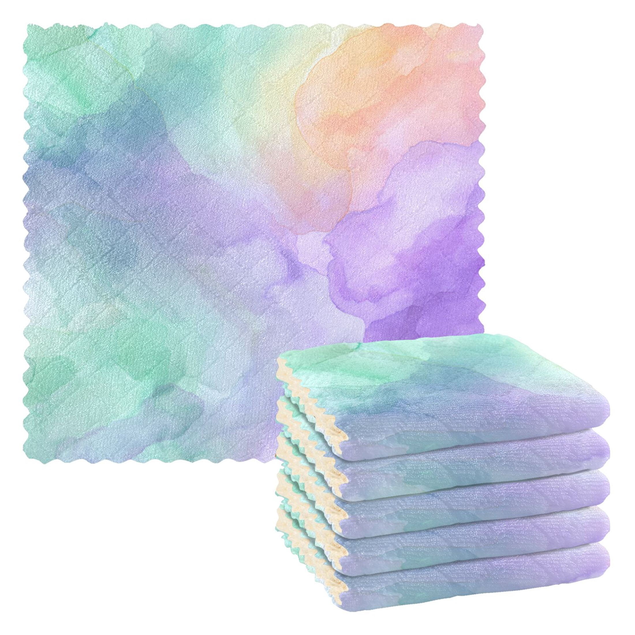 6 Pieces of Kitchen Towels Ultra Soft Absorbent Quick Drying Dish ...