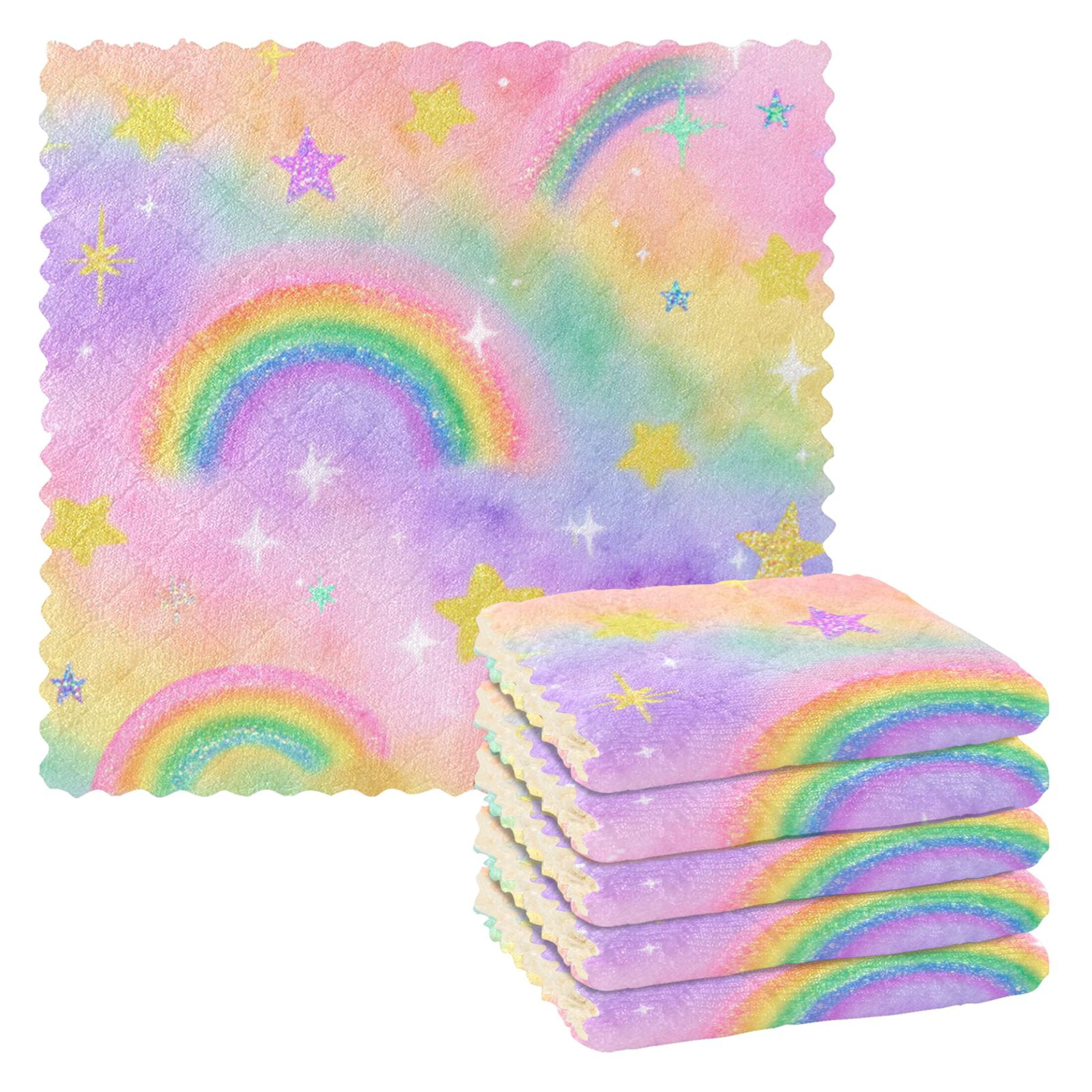 6 Pieces of Kitchen Towels Ultra Soft Absorbent Quick Drying Dish ...