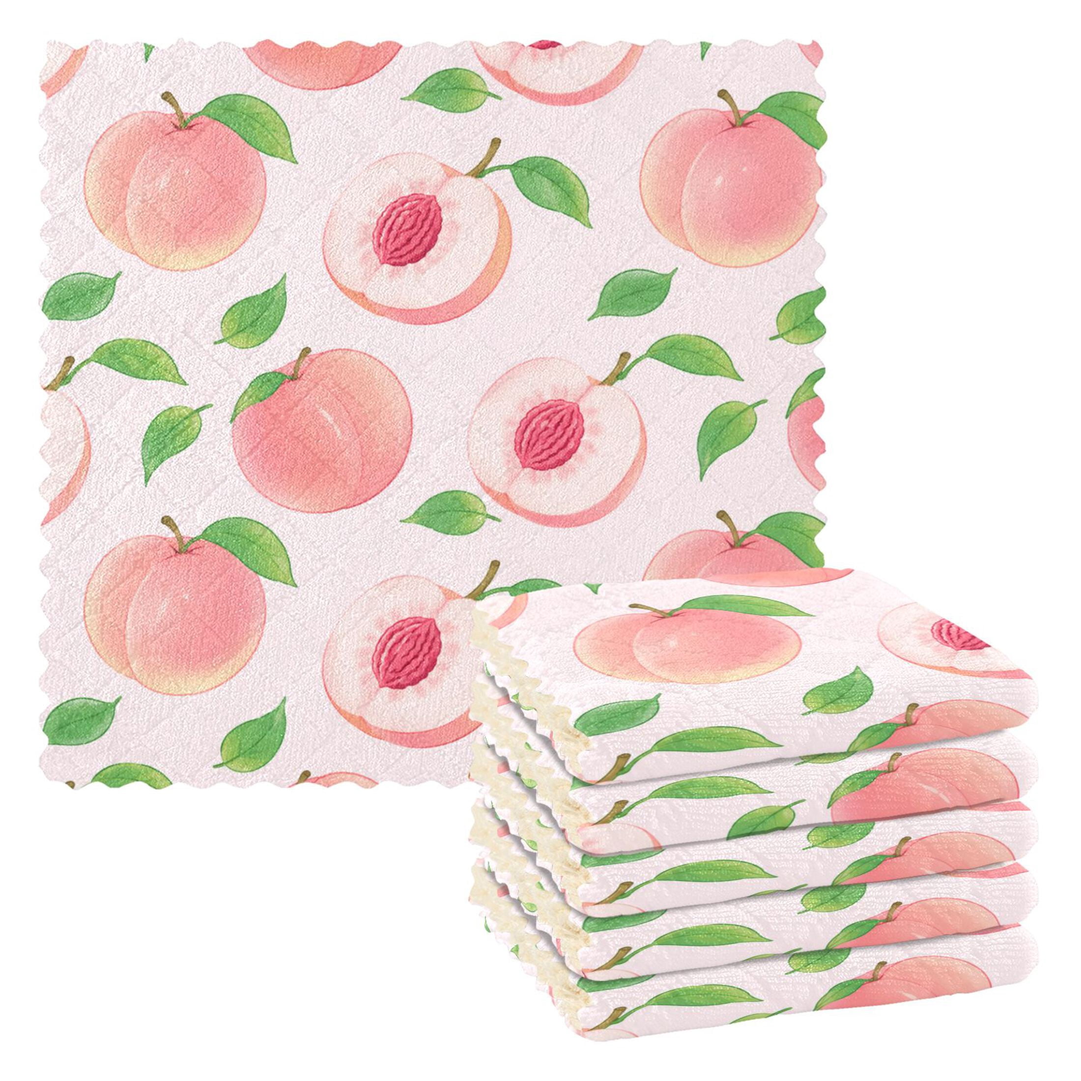 6 Pieces of Kitchen Towels Ultra Soft Absorbent Quick Drying Dish ...