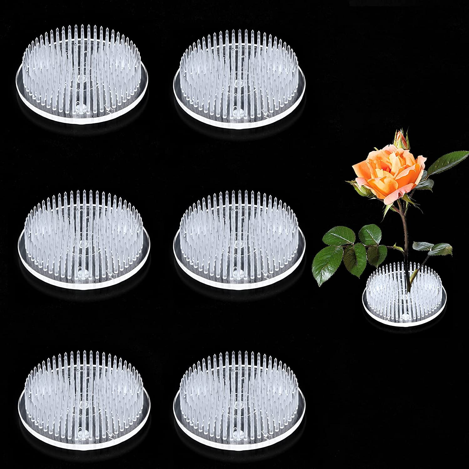 6 Pieses Flower Frog, 2.55" Flower Pin Holder, Flower Frogs for ...