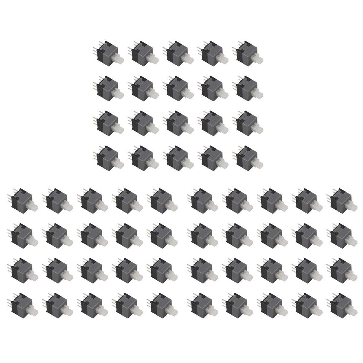 6 Pin DPDT Latching Tact Tactile Push Button Pushbutton Switch 60 Pcs ...