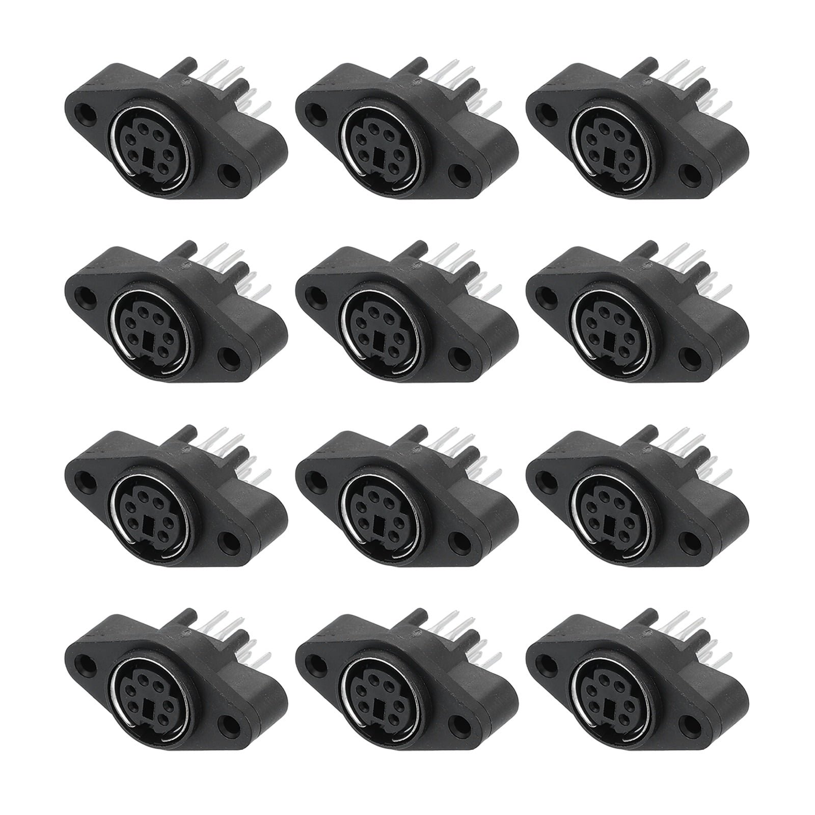 6-Pin Mini DIN Socket Female Jack Socket Connector Panel Mount,Pack of ...