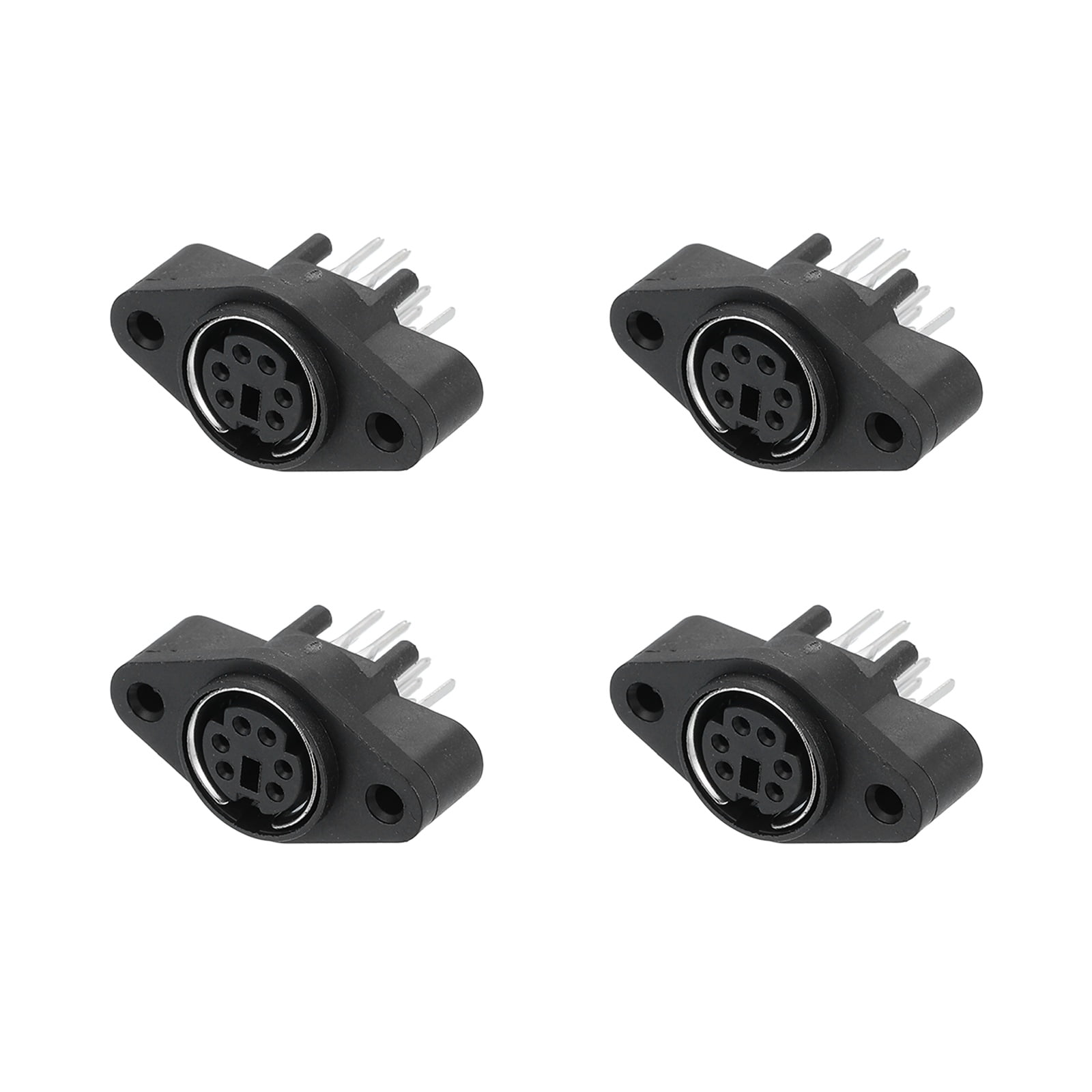 6-Pin Mini DIN Socket Female Jack Socket Connector Panel Mount,Pack of ...