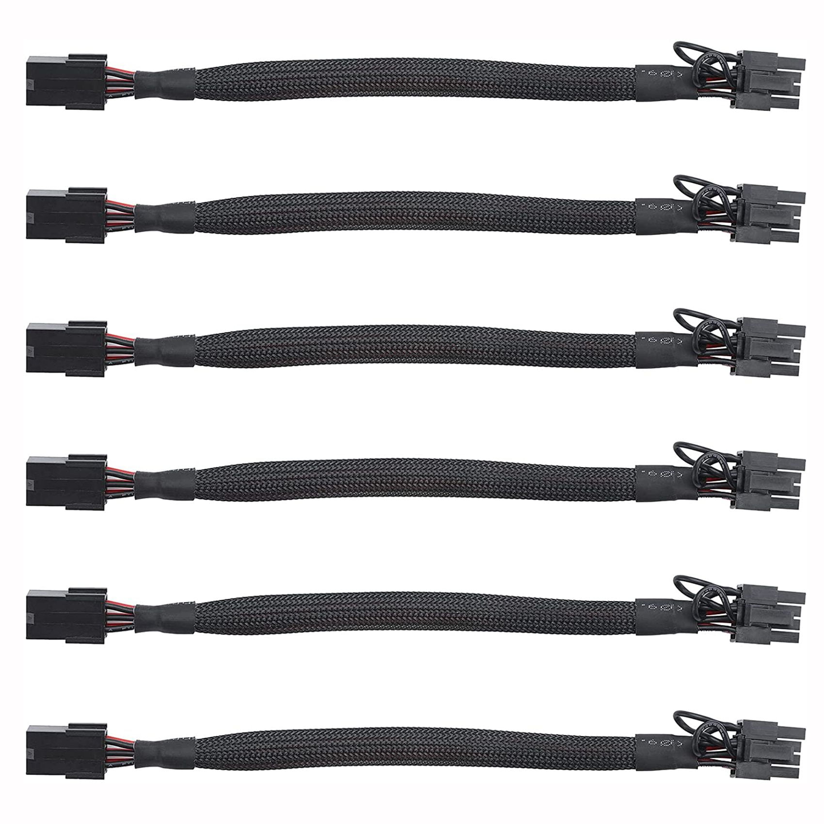 6-Pin PCIe Power Extension Cable: 6 Pin to 8 (6+2) Pin PCI-E Adapter ...