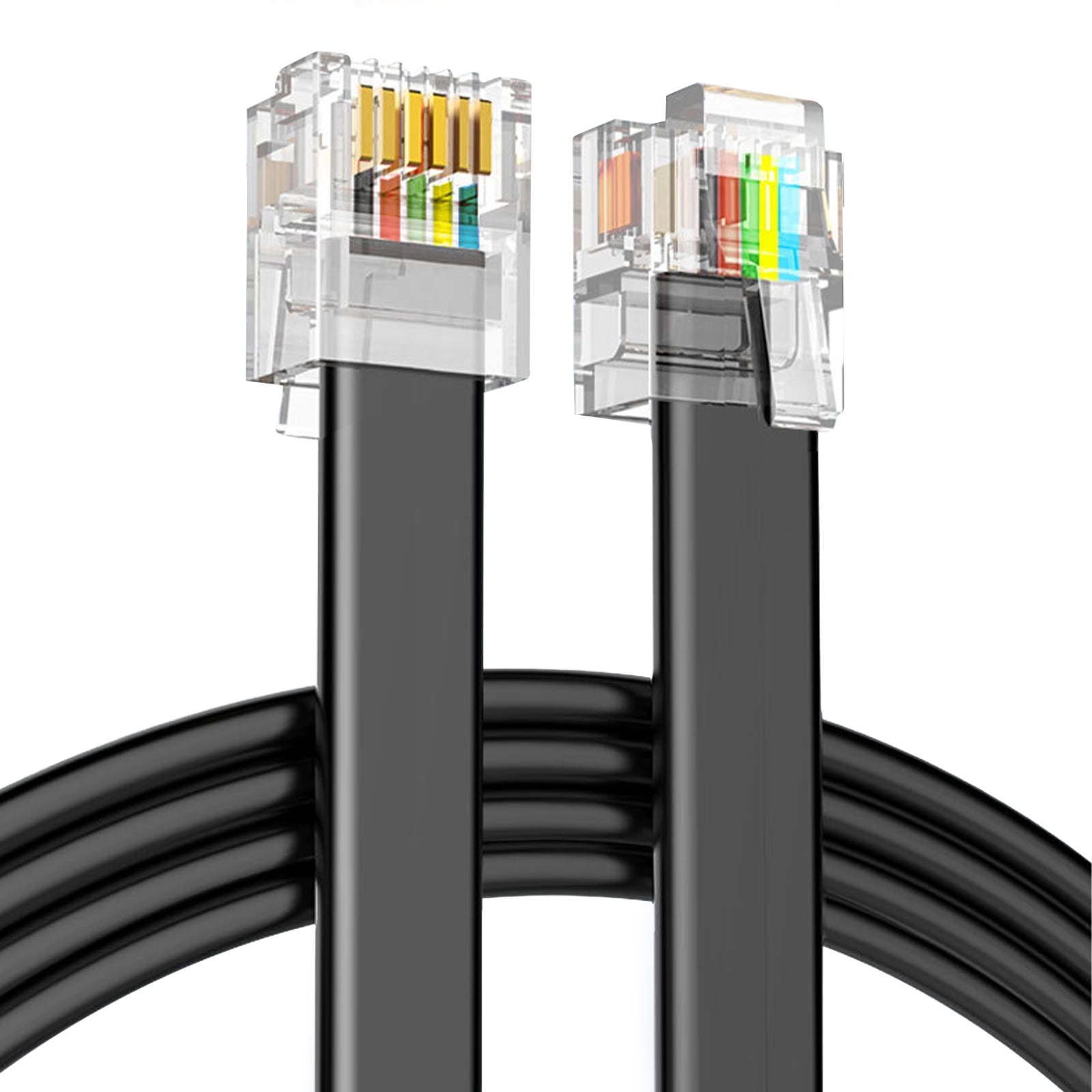 6-Pin RJ Connector Extension Cable 5m Length, Compatible with YAESU FT ...