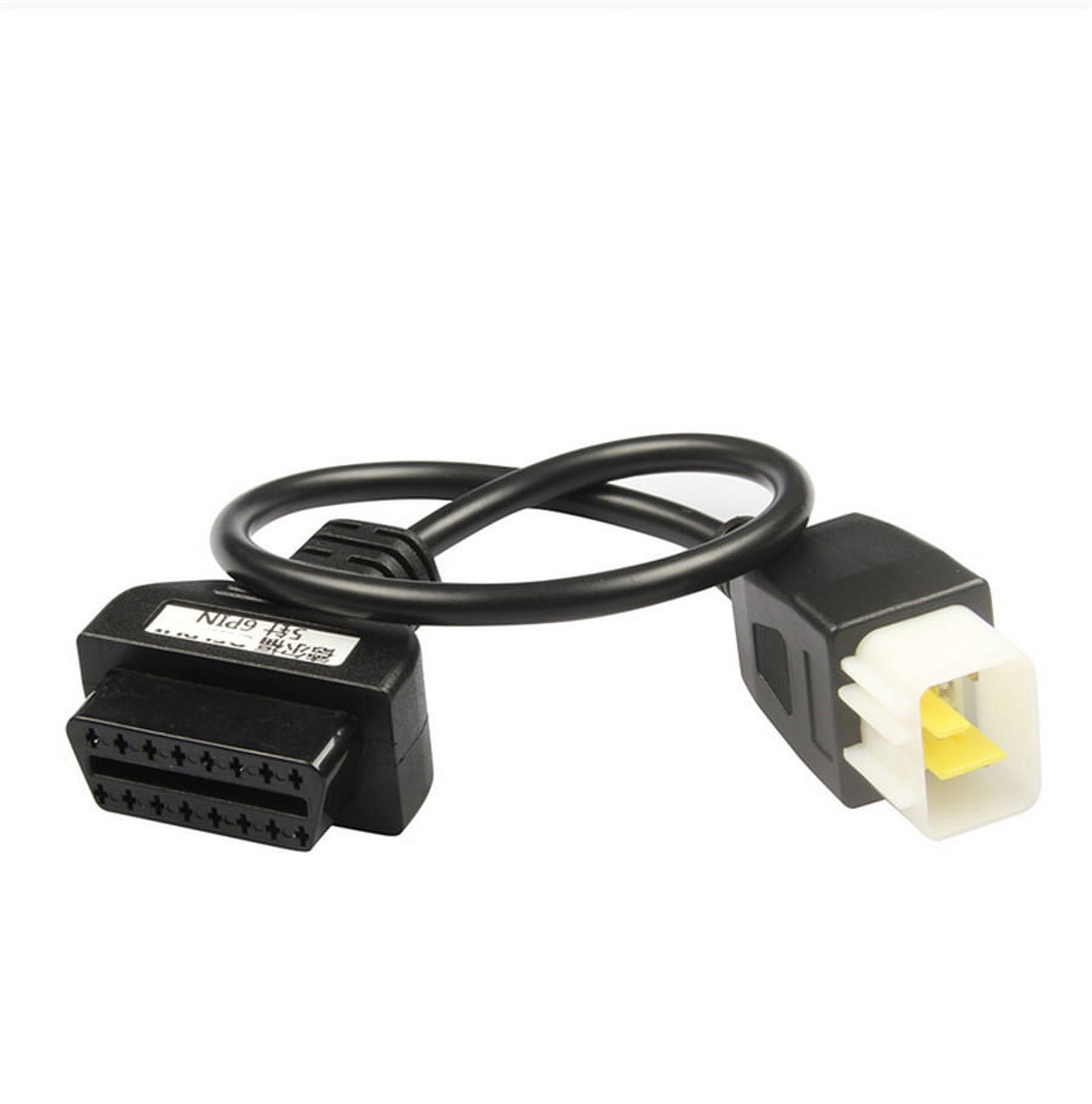 6 Pin to 16 Pin OBD2 OBD II Cable Adapter Connector For Benelli ...