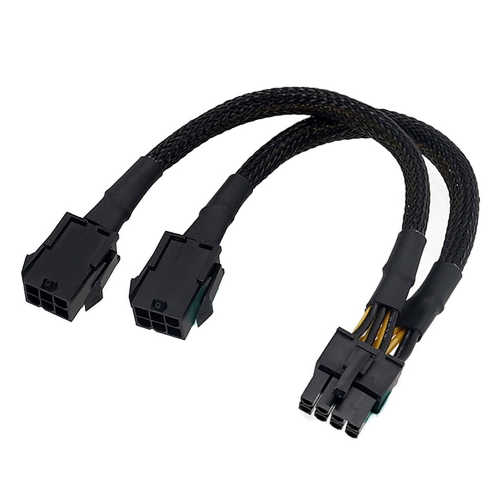 6 Pin to 8 Pin GPU Adapter Double 6 Pin Female to 8 Pin Male GPU Power ...