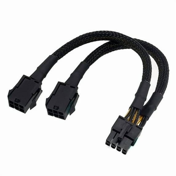 6 Pin to 8 Pin GPU Adapter Dual 6 Pin Female to 8 Pin Male GPU Power ...