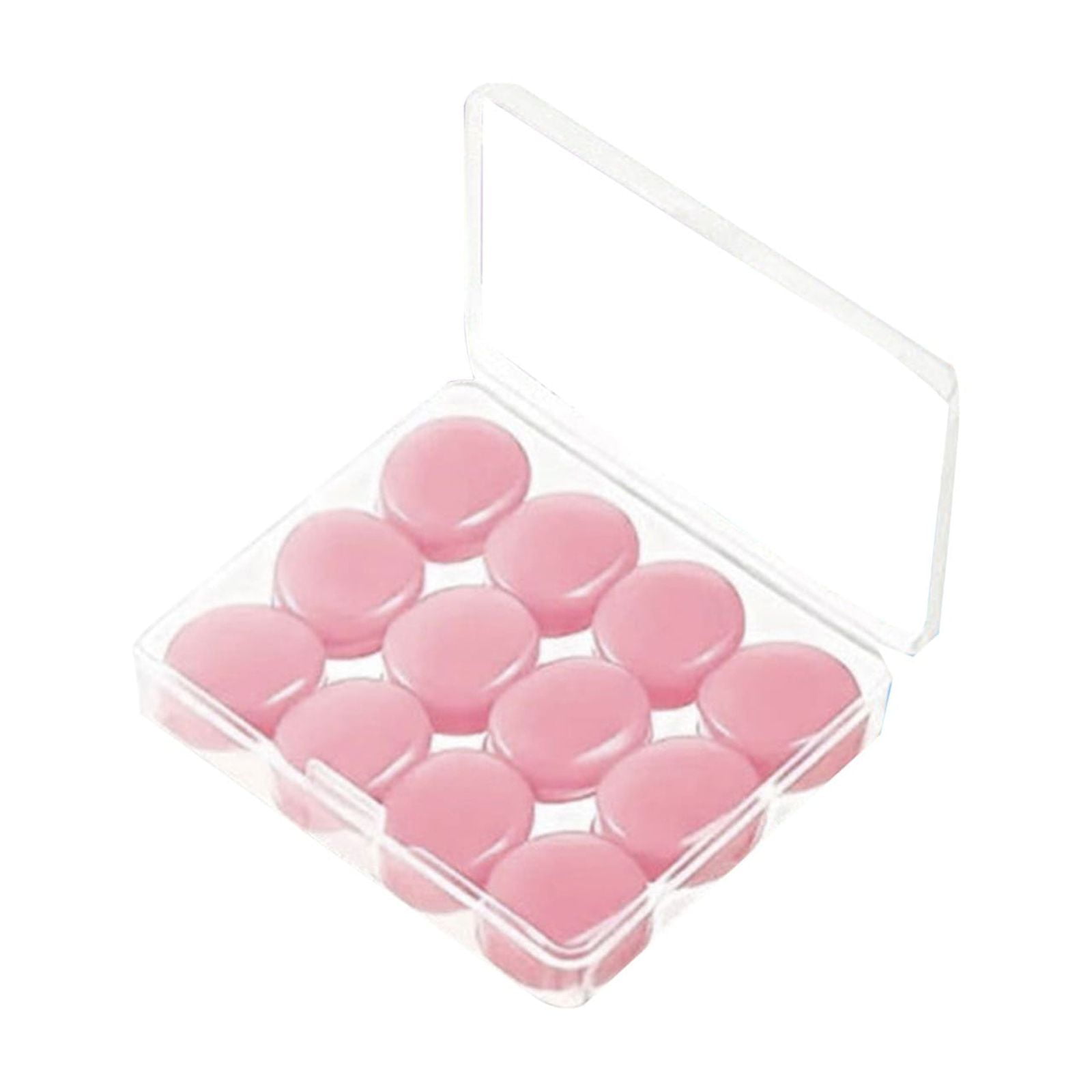 Pink Round 6-Piece Gel Earplugs Set|10 Pairs Ear Plugs For Sleeping ...