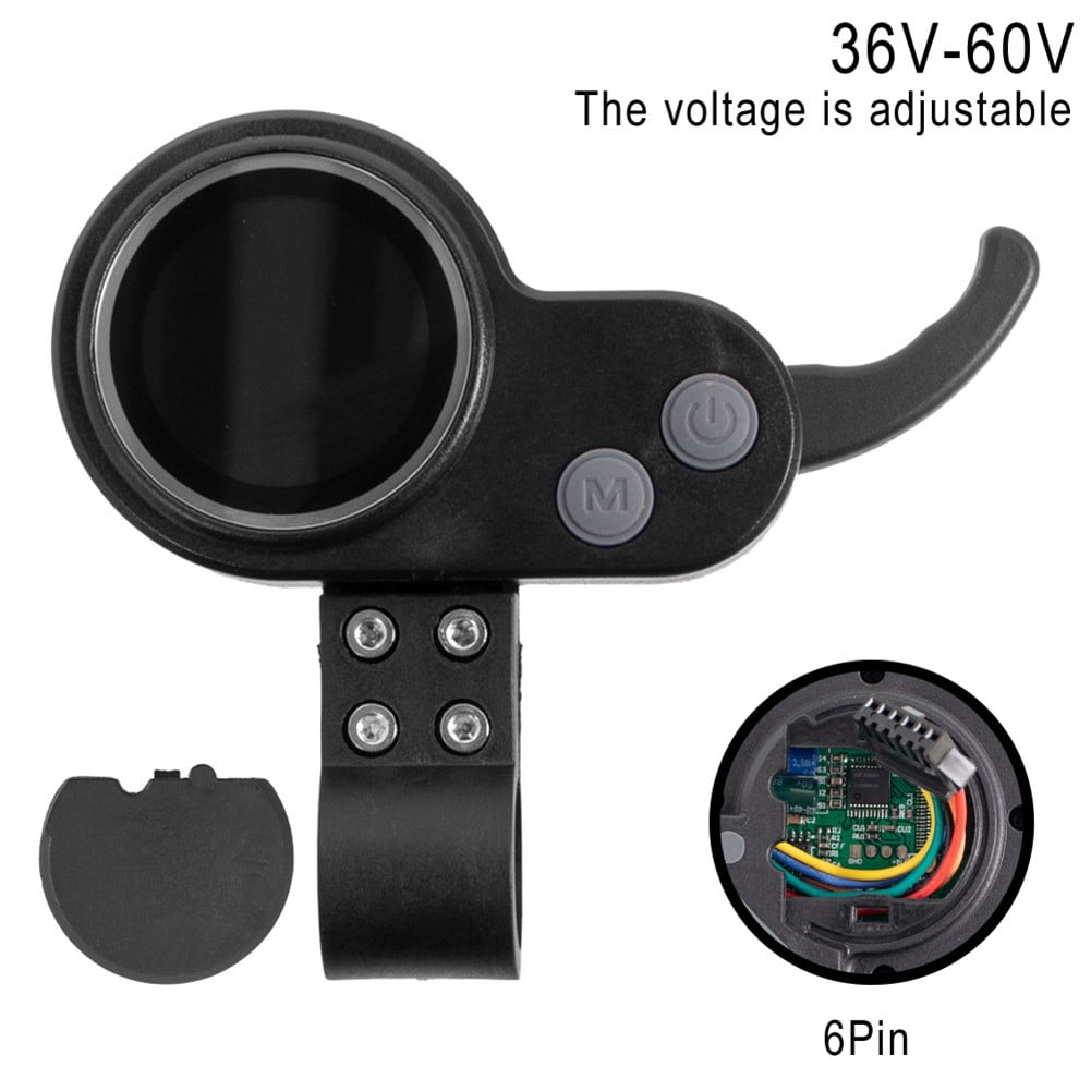 6 Pins Accelerator Electric Scooter Display Riding Experience ...