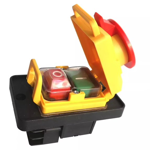 6 Pins Pushbutton Switch Industrial Waterproof Electromagnetic Push ...