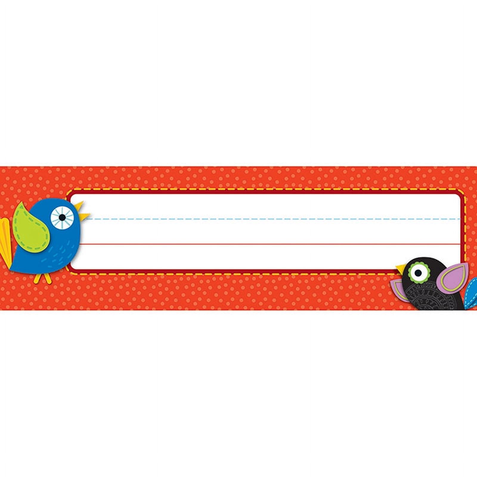 (6 Pk) Boho Birds Nameplates - Walmart.com