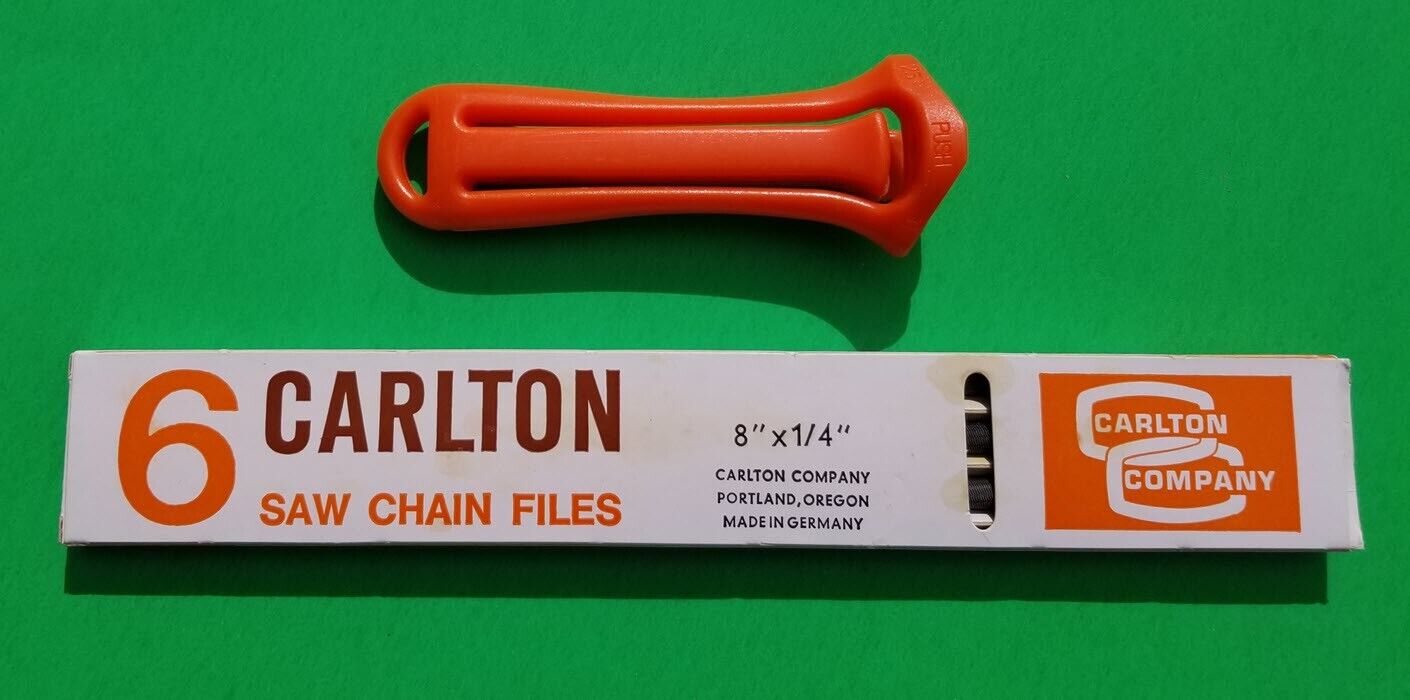 6 Pk Chainsaw File 1/4" 6.4mm Carlton German made files for .404 Pitch ...