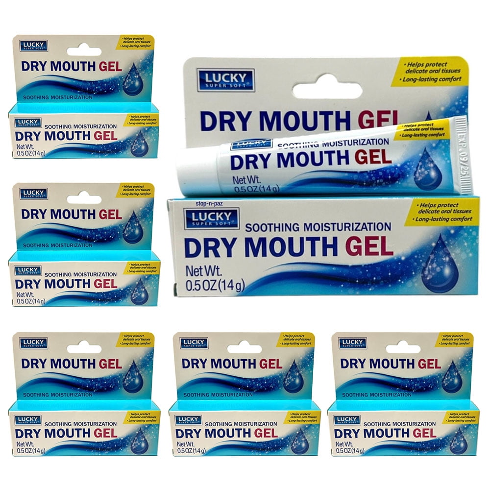 6 Pk Fast Acting Dry Mouth Gel Moisturizing Stimulates Saliva Oral ...