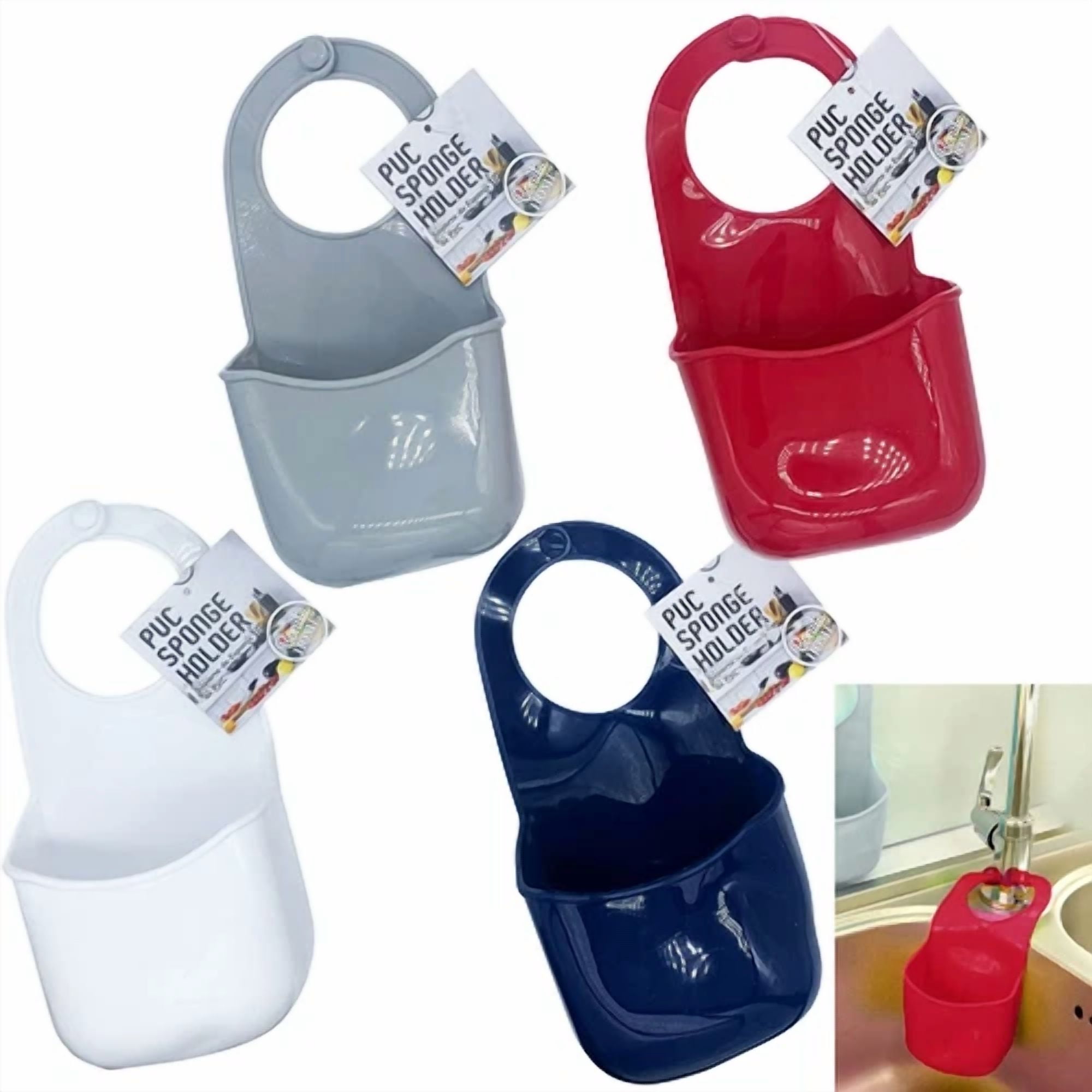 6 Pk Kitchen Sink Caddy Organizer Sponge Holder Brush Dish Washing ...