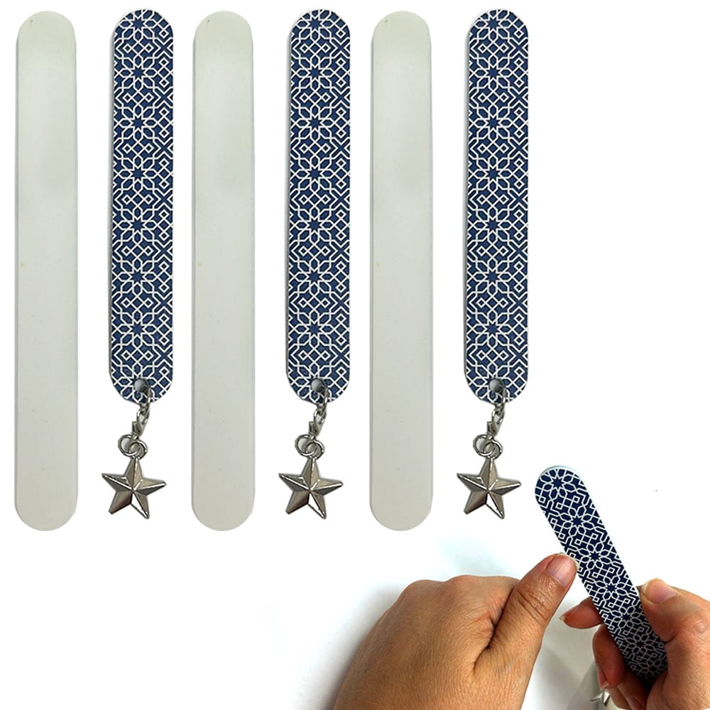 6 Pk Washable Salon Boards Pro Dual Sided Nail Files Emery Manicure ...