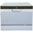 Free Shipping! Silver 6-Place Settings Countertop Dishwasher with LED ...