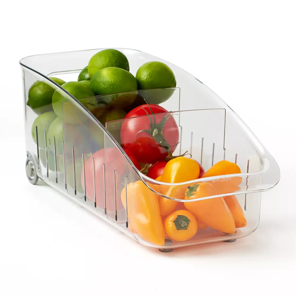 6" Plastic RollOut Fridge Drawer - Clear: Fridge Organizer, Multi ...