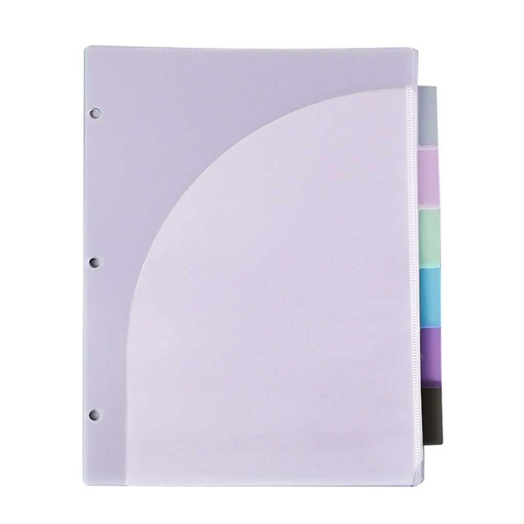 6 Pockets Document Sorting Folder With 6 Colored Dividers Letter Size ...