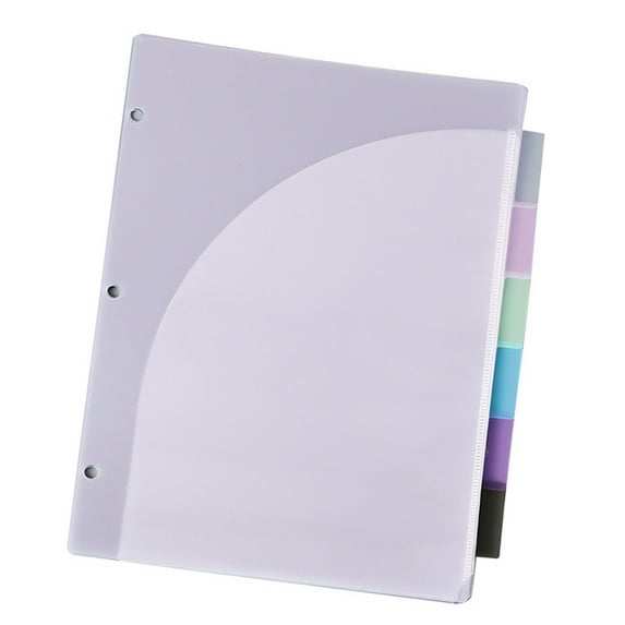 6 Pockets Expanding File Folder with Removable Pages Water Resistant ...