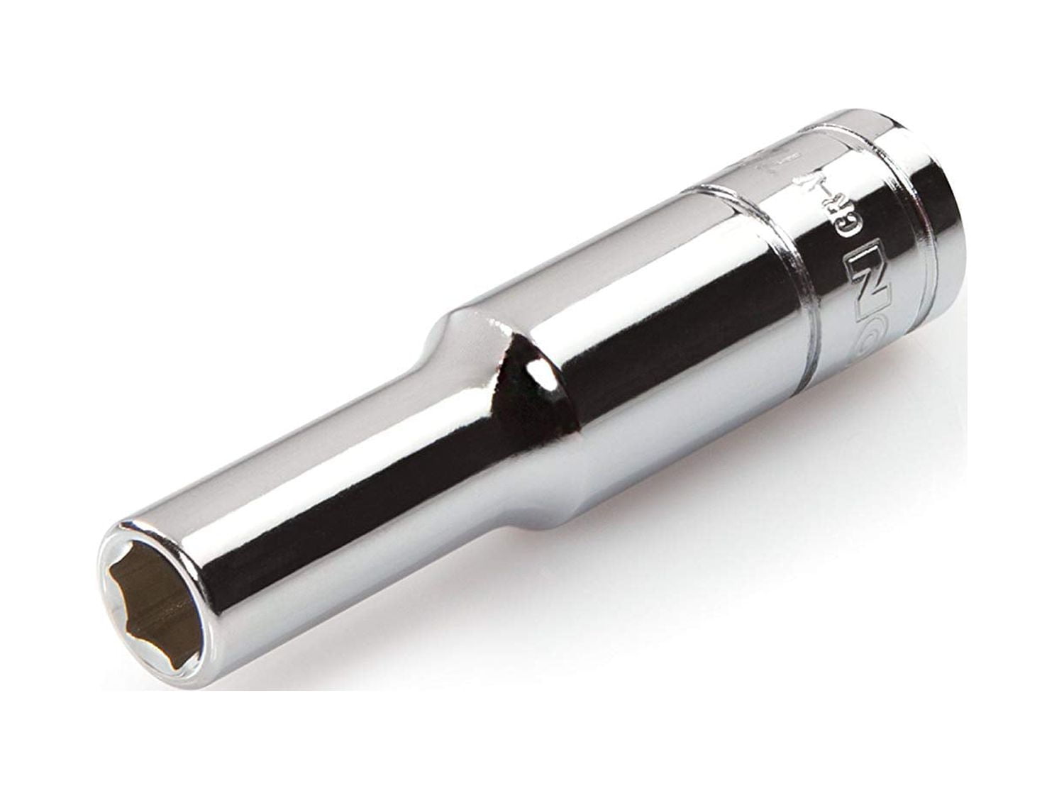 6 Point 1/4" Drive x 7/32" Deep Socket Chrome Finish Vanadium Steel ...