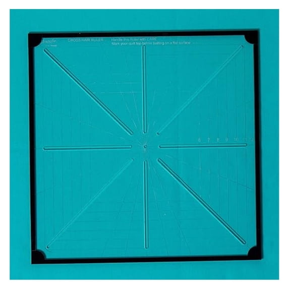6 Point Crosshair Ruler - 8.5 Inch Quilting Ruler for Hexagon Patterns ...