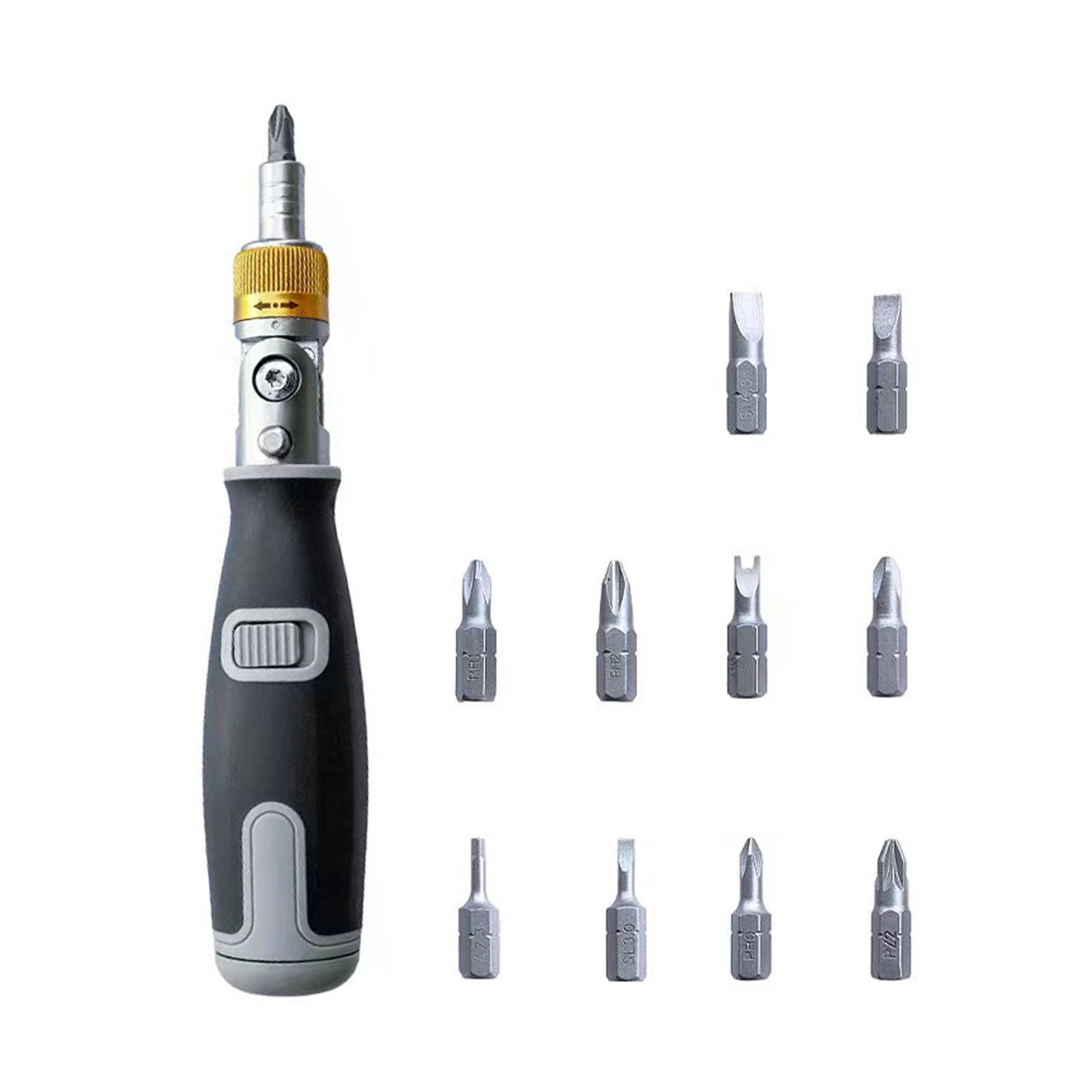 6 Point Head Screwdriver Set 10 In 1 Multi Angle Screwdriver Tools 180 ...